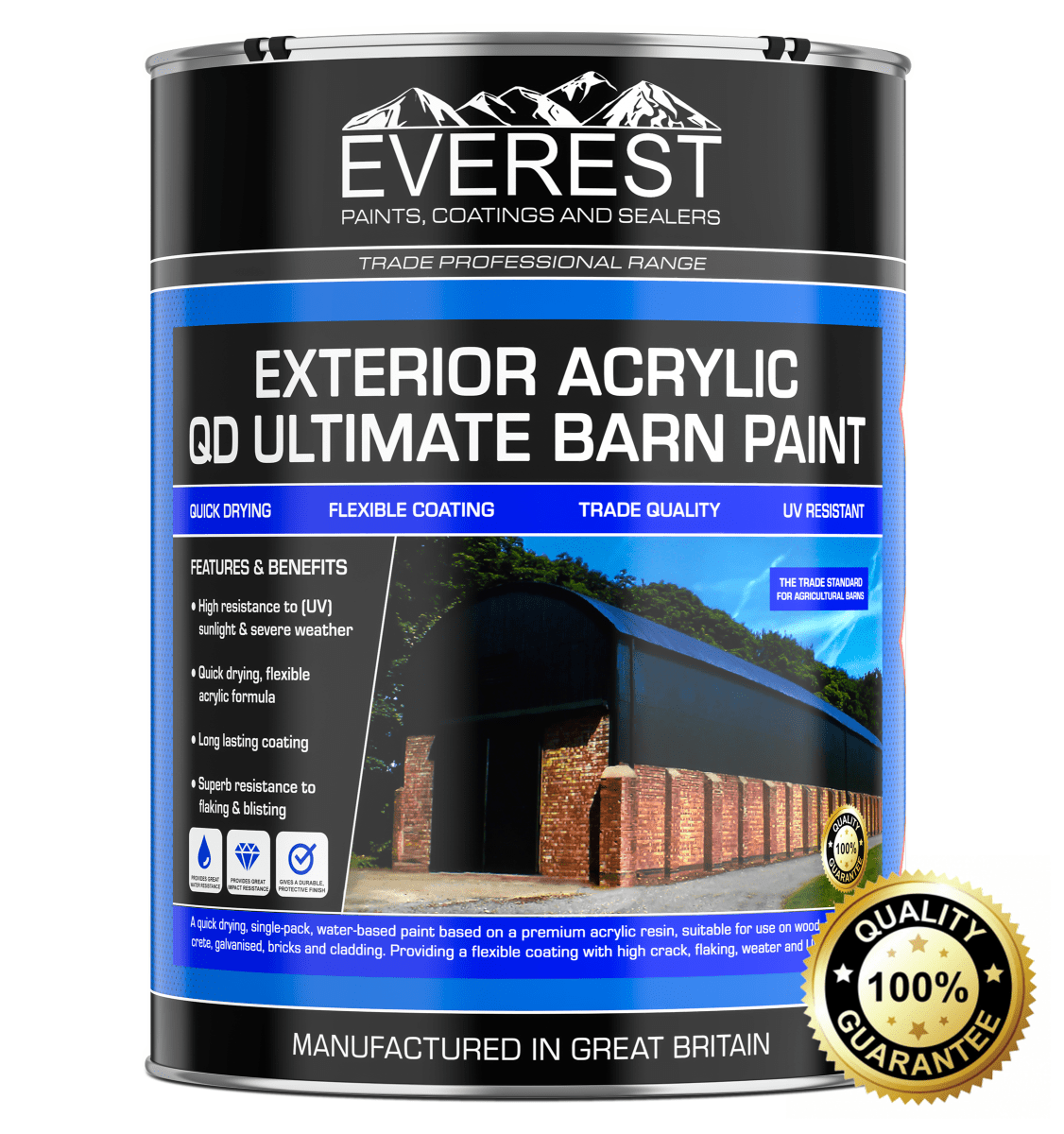 Ultimate Barn Paint - QD - Exterior Acrylic Barn Cladding Paint ...