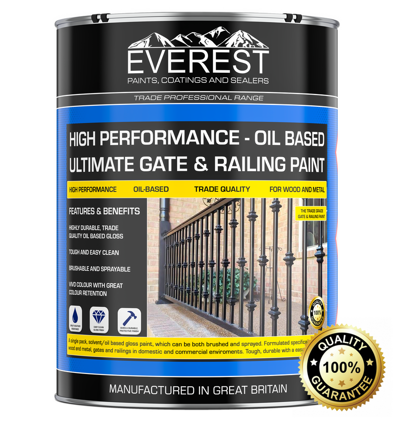 Everest Paints - Ultimate Gate & Railing Paint - Oil-Based Coating ...